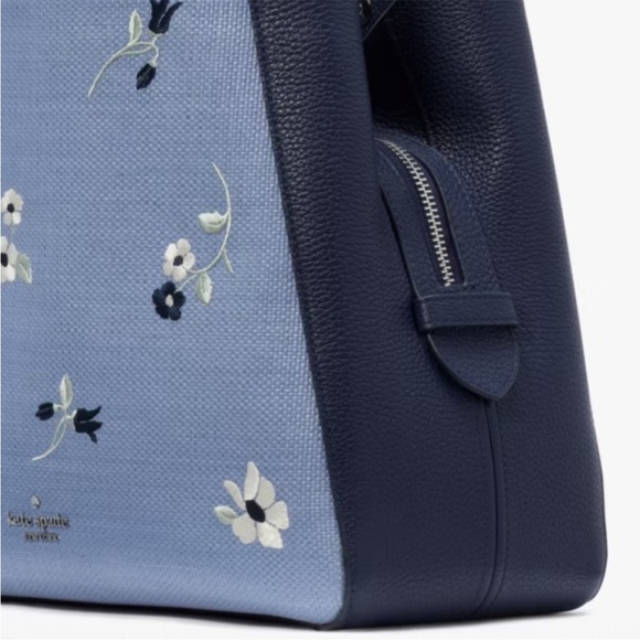 kate spade | Bags | Kate Spade Leila Floral Embroidered Medium Triple ...